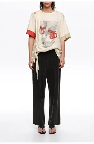 Bimba Y Lola Contrast Stitching Bottoms For Women