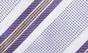 Canali Diagonal Stripe Silk Tie