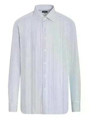 Zegna Striped-pattern Cotton Shirt