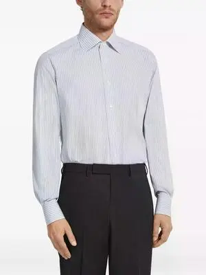 Zegna Striped-pattern Cotton Shirt