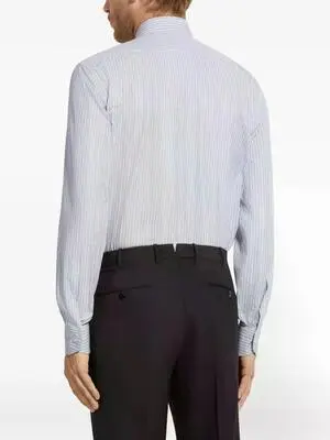 Zegna Striped-pattern Cotton Shirt