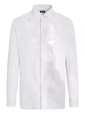 Zegna Checked-pattern Cotton Shirt