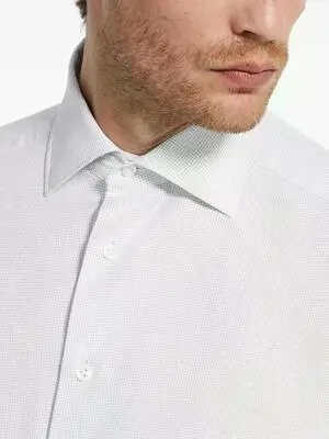 Zegna Checked-pattern Cotton Shirt