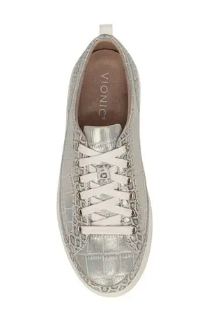 Vionic Winny Metallic Leather Sneaker
