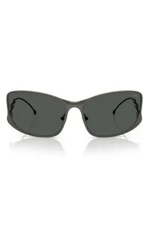 DIESEL® 65mm Pillow Sunglasses - Matte Gun Metal/dark Grey