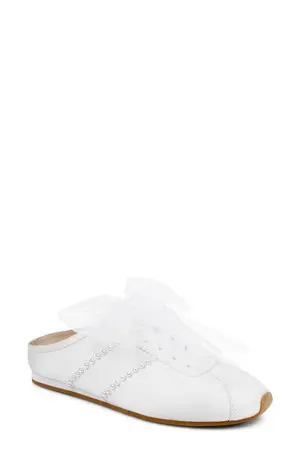 Badgley Mischka Willy Mule Sneaker - White Crepe