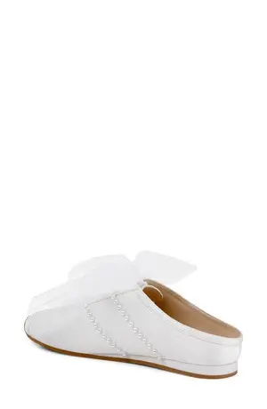 Badgley Mischka Willy Mule Sneaker - White Crepe