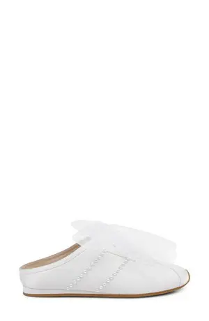 Badgley Mischka Willy Mule Sneaker - White Crepe