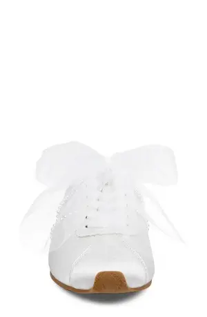 Badgley Mischka Willy Mule Sneaker - White Crepe