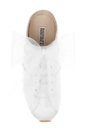 Badgley Mischka Willy Mule Sneaker - White Crepe
