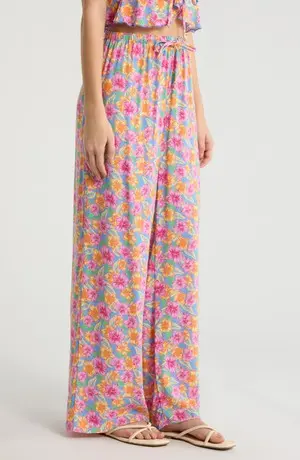 Rip Curl Printed Wide-leg Pants