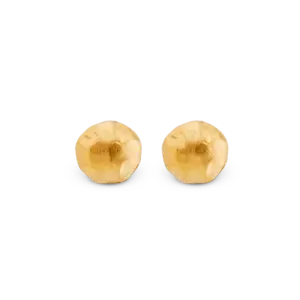 7879 Circle Stud Earrings - Gold 9k