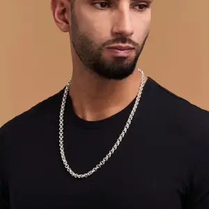 AMY KAHN Wide Round Belcher Chain Necklace
