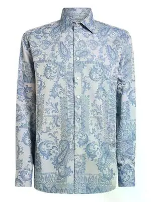 Etro Paisley Jacquard Shirt - Blue