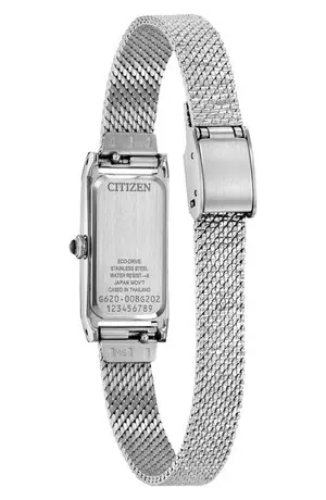 Citizen Fio Tank Mesh Strap Watch