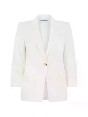 Veronica Beard Button-fastening Blazer - White