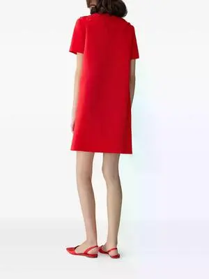 Carolina Herrera Embroidered Mini Dress - Red
