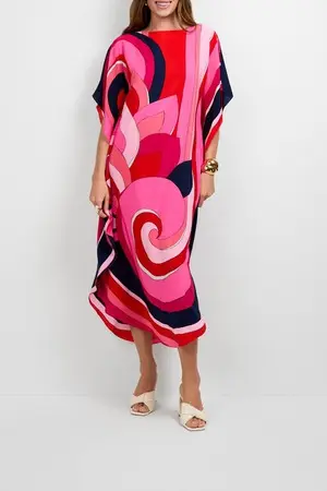 Trina Turk Jalani Maxi Caftan Dress - Multi