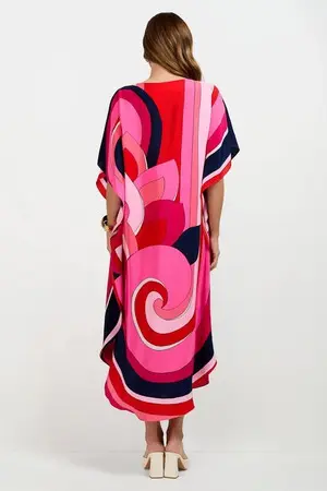 Trina Turk Jalani Maxi Caftan Dress