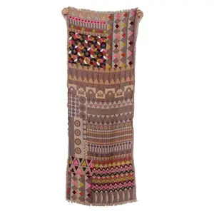 Vismaya Colorfield Woven Scarf - Caramel Brown