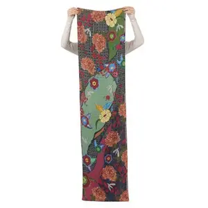 Vismaya Reversible Garden Patchwork Scarf