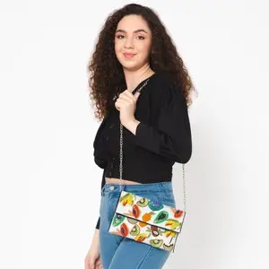 Vismaya Fruit Embroidered Clutch