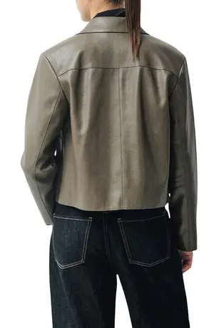 Mango Faux Leather Jacket