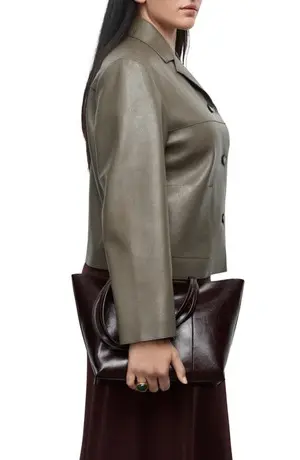 Mango Faux Leather Jacket