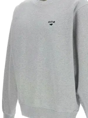 ARTE ANTWERP Embroidered-logo Sweatshirt - Grey