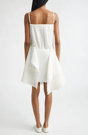 EENK Pleated Asymmetric Dress
