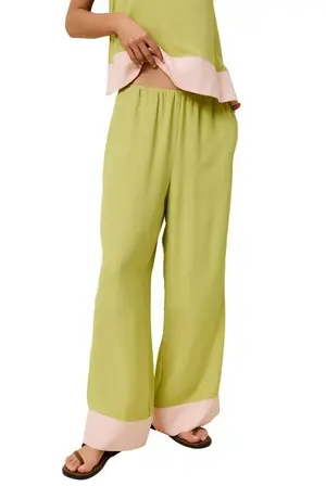 Solid & Striped The Atonia Colorblock Wide-leg Pants