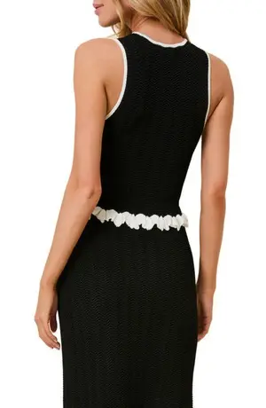 Solid & Striped The Diana Sleeveless Top - Noir