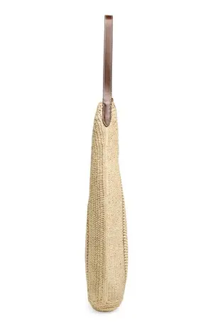 ANYA HINDMARCH Bow Woven Raffia Hobo Bag