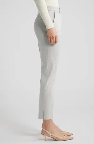 BOSS Tapria Crop Straight Leg Pants - Grey