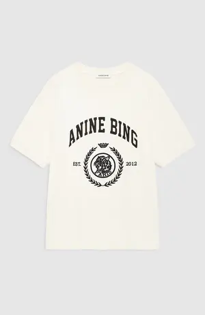 ANINE BING Jaylin Collegiate Tee