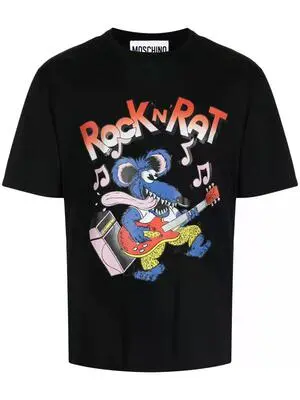 Moschino Graphic-print Organic Cotton T-shirt