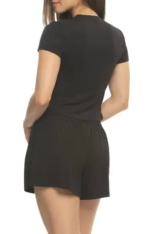 Felina Lena Short Pajamas - Black