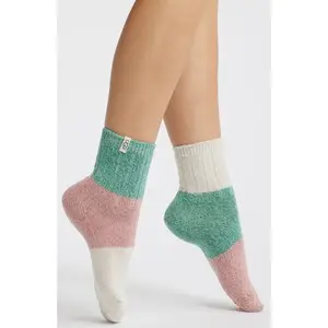 UGG Jhene Mismatched Colorblock Quarter Socks - Hummingbird Multi