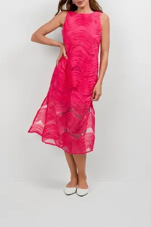 Trina Turk Belisama Organza Midi Dress