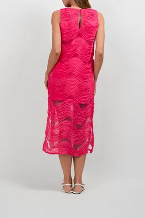 Trina Turk Belisama Organza Midi Dress