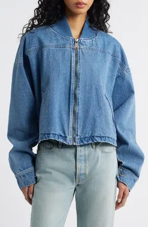 Alpha Industries Relaxed Fit Denim Flight Jacket