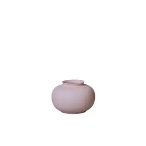 MIDDLE KINGDOM Matte Porcelain Mini Apple Vase Dusty Pink