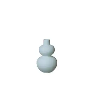 MIDDLE KINGDOM Matte Porcelain Mini Double Lobed Vase - Mint