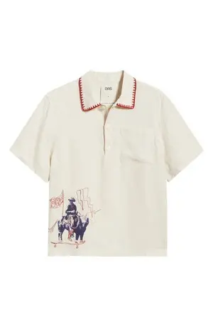 Oas Bronc Girona Short Sleeve Linen Button-up Shirt