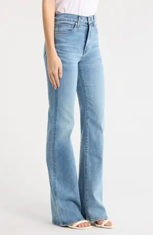 Veronica Beard Crosbie High-waist Wide-leg Jeans - Rebel Stone