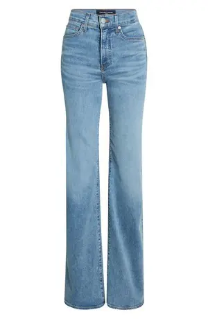Veronica Beard Crosbie High-waist Wide-leg Jeans - Rebel Stone