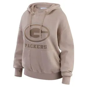 WEAR BY ERIN ANDREWS Green Bay Packers Washed Pullover Crewdie