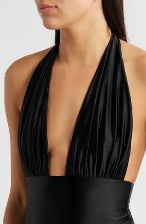 DELFI COLLECTIVE Rae Halter Gown - Black
