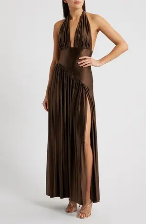 Delfi Collective Halterneck Evening Dresses For Women
