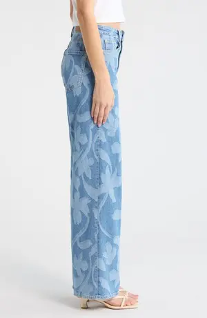 Rails Getty High-waist Wide-leg Jeans - Floral Laser